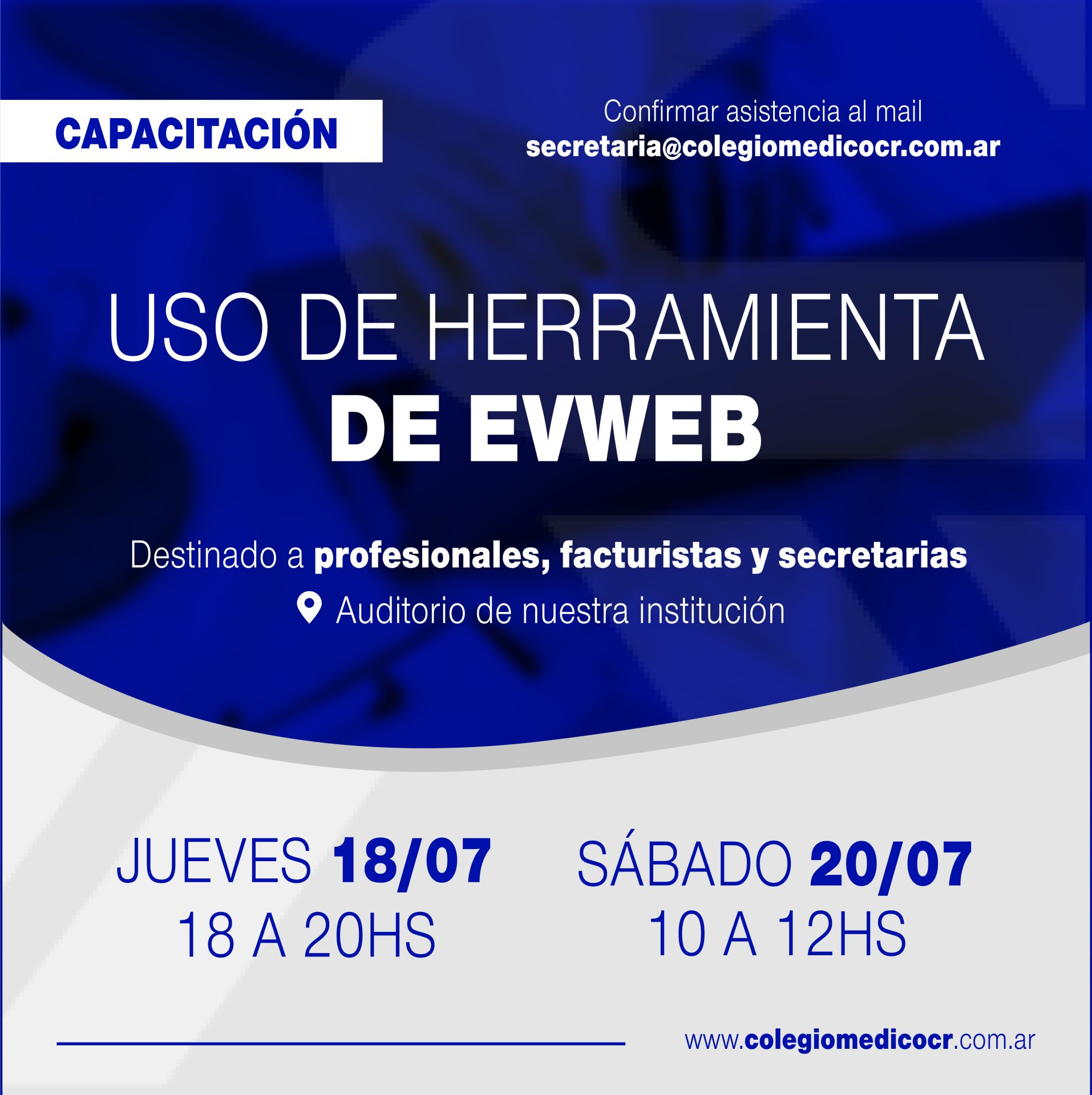CAPACITACION EVWEB – Colegio Médico del Sur de Chubut